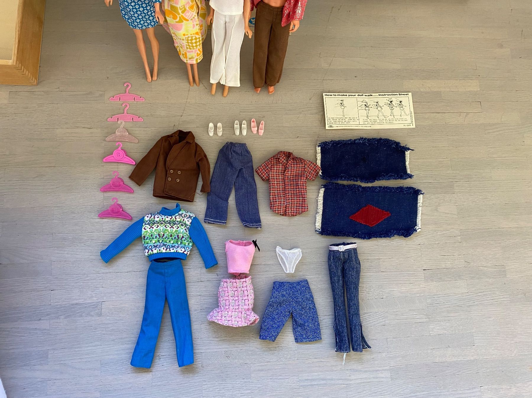 Barbie vintage Mattel 1966, Lot 3 Barbies + Ken + habits 60s (Gebraucht ...