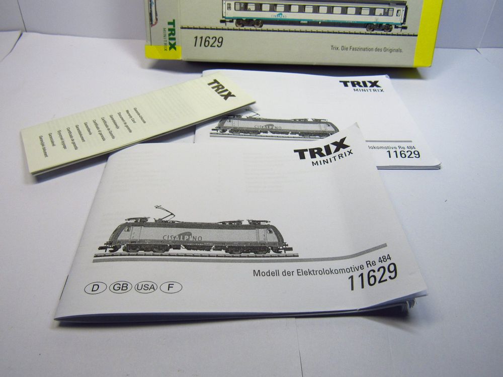 Trix 11629 Cisalpino Karton LEER bis auf Anleitungen (Gebraucht) in ...