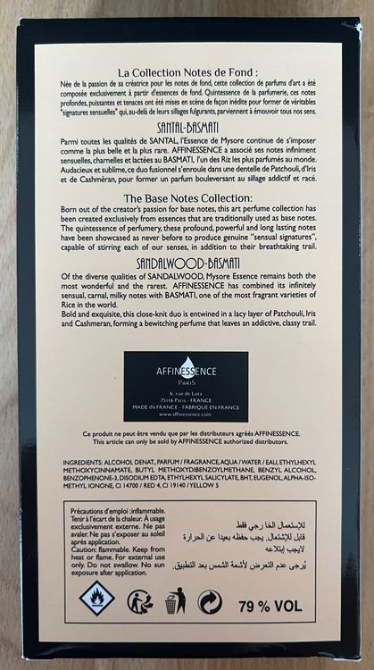 SANTAL-BASMATI VON AFFINESSENCE (Neu (gemäss Beschreibung)) in Kölliken für CHF 30 – mit ...