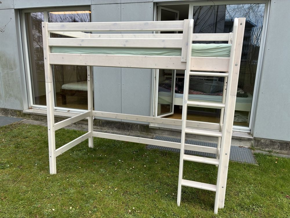 Hochbett Weiss Holz