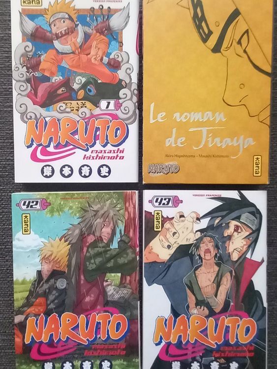 Lot 4 mangas Naruto, Tomes 1, 42, 43 et le roman de Jiraya (Gebraucht) in Bernex für CHF 12 ...