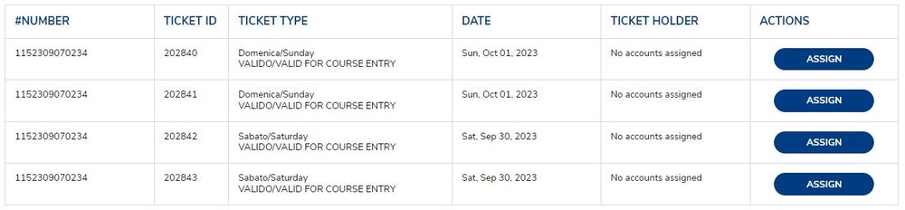 Ryder Cup 2023, Rome - 2x Samedi / 2x Dimanche | Kaufen auf Ricardo