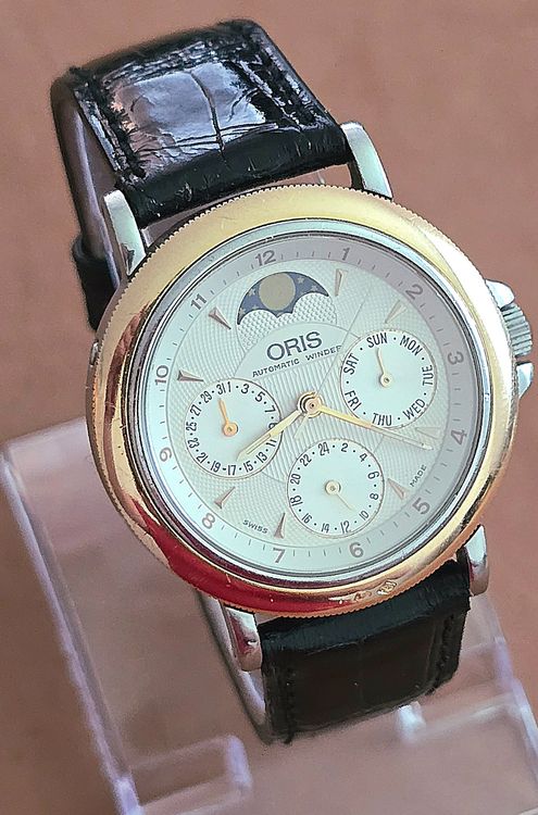 ORIS AUTOMATIC WINDER 18K GOLD Komplikationen Mondphase (Gebraucht) in ...