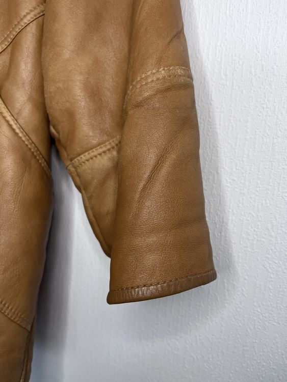 Vintage Shearling Coat, Genuine Leather, Warm Winter L (Gebraucht) in ...