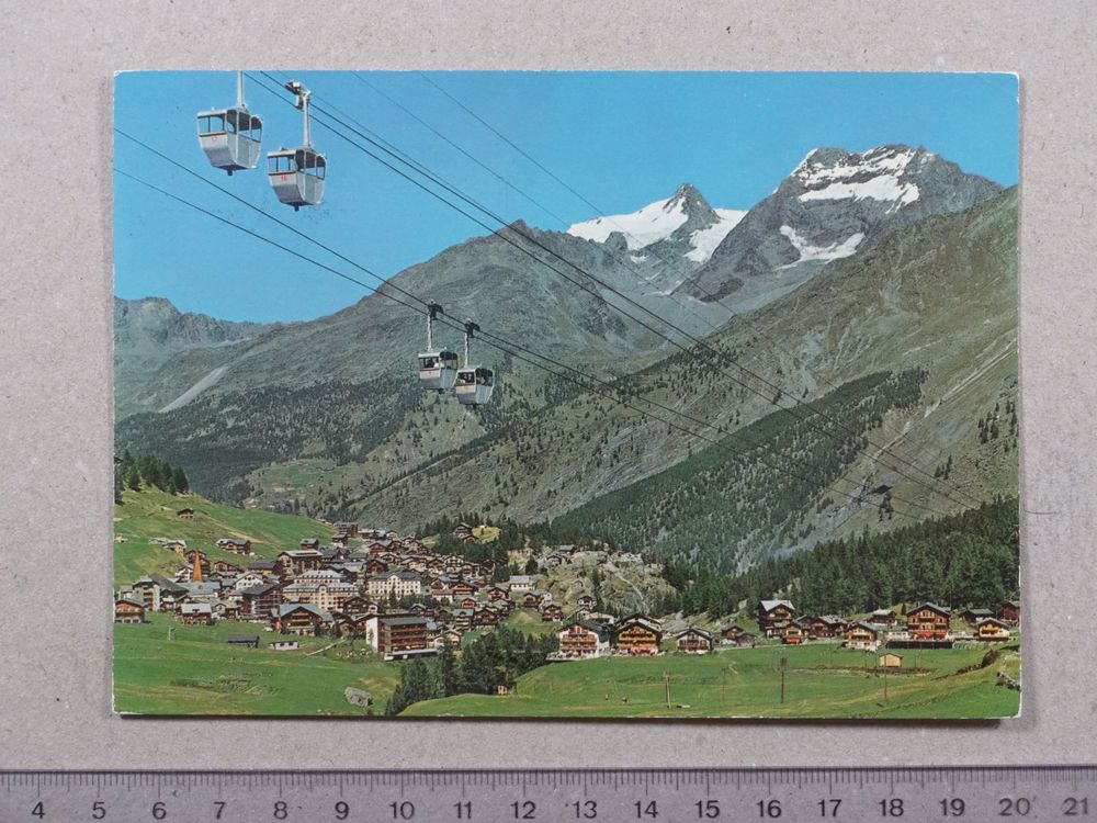 Saas-Fee, Gondelbahn, Luftseilbahn, 1973 (Gebraucht) in Lenzburg für CHF 3 – mit Lieferung auf ...