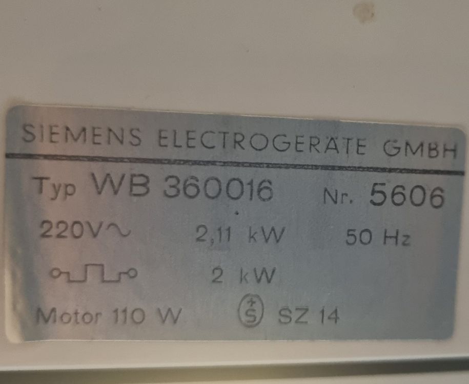 Siemens Bügelmaschine WB 360016 | Kaufen auf Ricardo