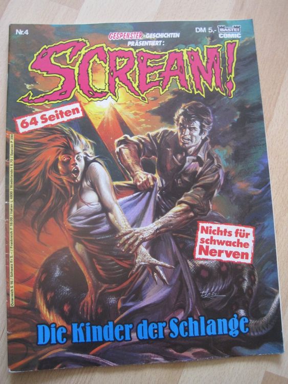 SCREAM Nr4 Gespenster Horror Grusel selten Comic (Gebraucht) in Gossau ...