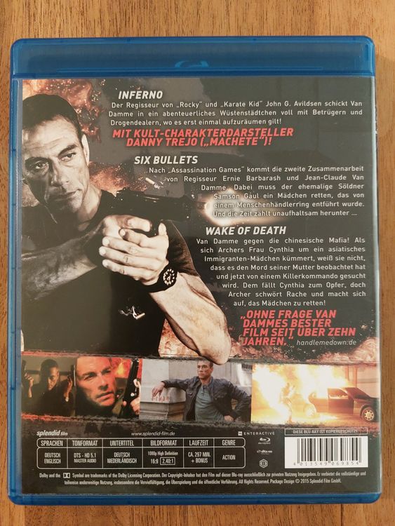 Blu Ray - JCVD Jean-Claude Van Damme / 3 Movie Collection (Gebraucht ...