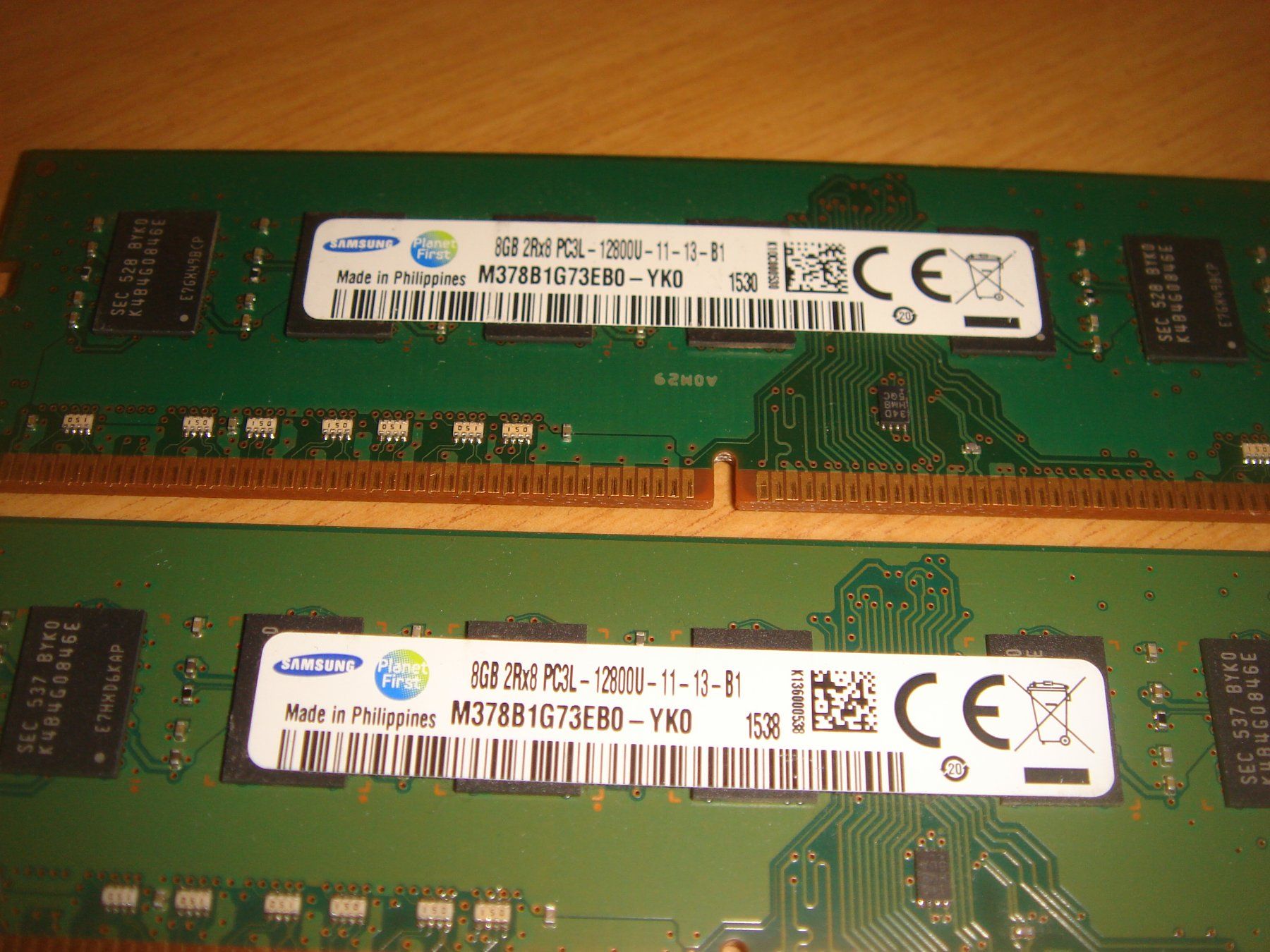 2 stück 8gb ddr3 PC3L 12800 (1600) RAM für Computer. (Gebraucht) in St ...