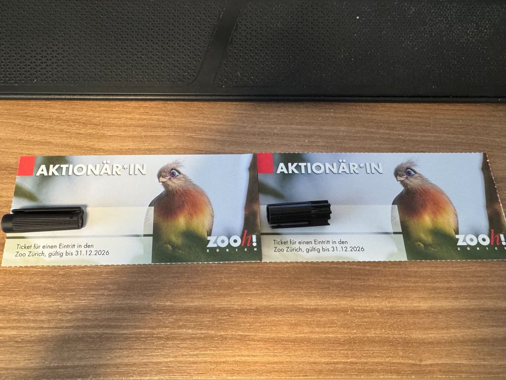 2 Eintritte Zoo Zürich (Neu und originalverpackt) in Dübendorf für CHF 42 – mit Lieferung auf ...