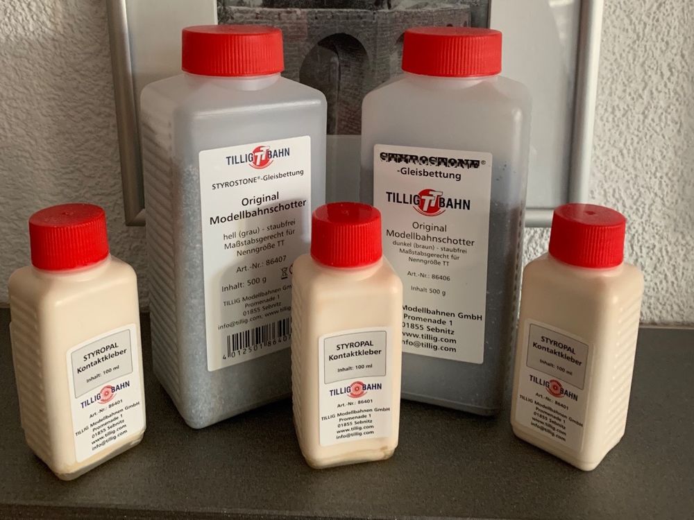 Tillig 86407 und 86406 Gleisschotter hellgrau / dunkelbraun | Kaufen auf Ricardo