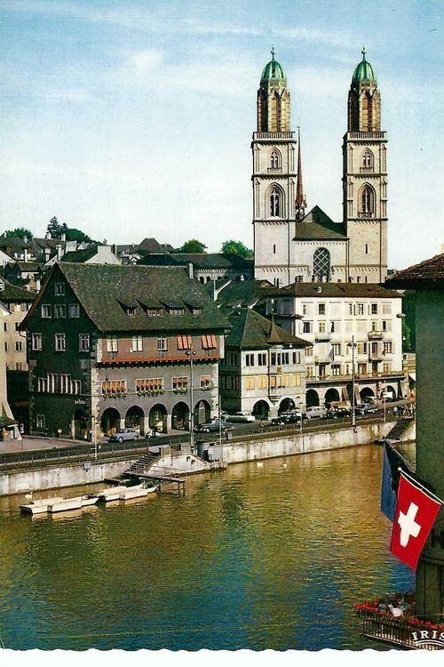 ZÜRICH Grossmünster über die Limmat (Gebraucht) in Thun für CHF 0.8 ...