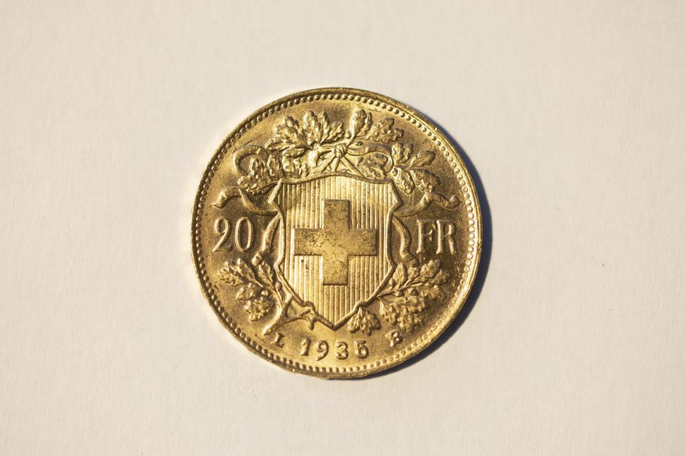 GOLDVRENELI 20 FRANKEN - SCHWEIZ - JAHRGANG L 1935 B (Gebraucht) in ...