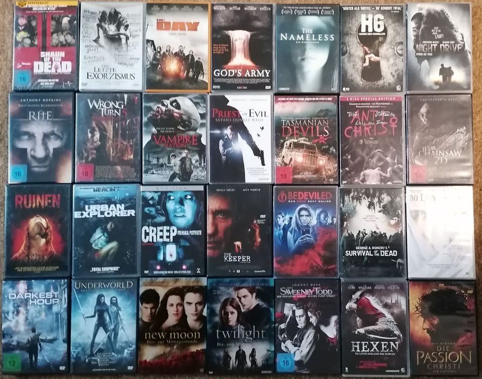 DVD Sammlung Horror Grusel Splatter 28 Filme | Kaufen auf Ricardo