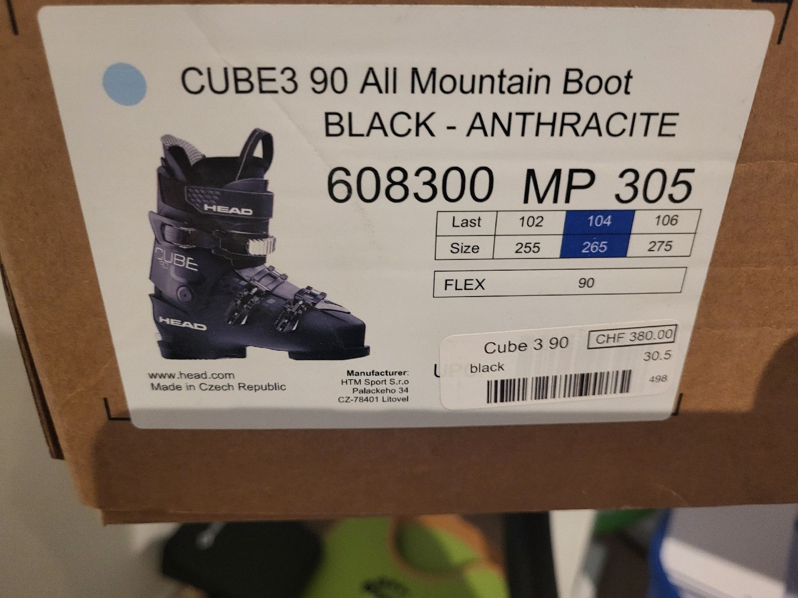 Head Cube3 90 MP Gr 30.5 / 46 (Neu und originalverpackt) in Altwis für ...