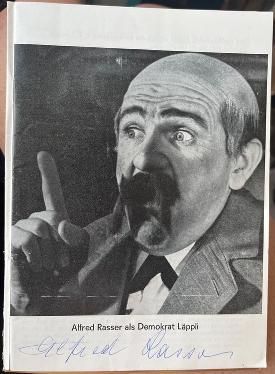 LÄPPLI ORIGINAL AUTOGRAMM ALFRED RASSER | Kaufen auf Ricardo
