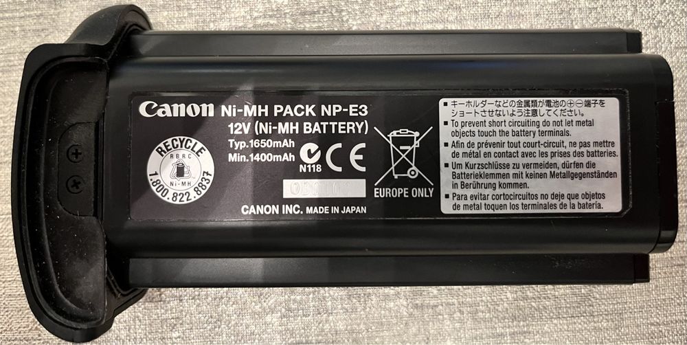 Battery Canon Ni-MH PACK NP-E3 12v (Gebraucht) in La Neuveville für CHF ...