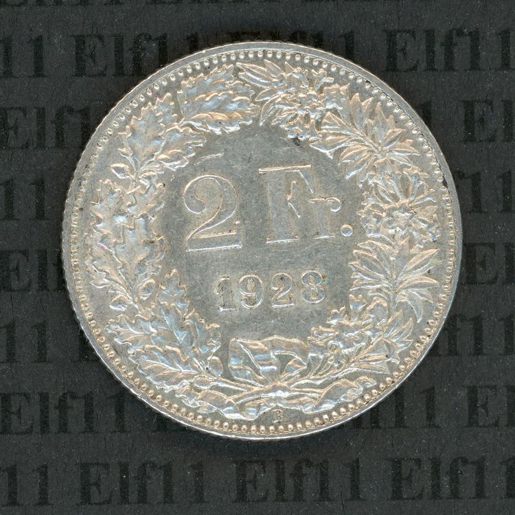CHF___2.00 1928 -vz 2 Franken (Gebraucht) in Widnau für CHF 11 – mit Lieferung auf Ricardo kaufen