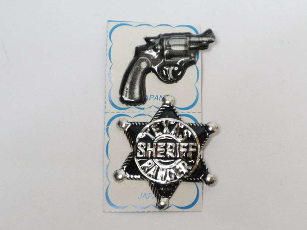 Texas Sheriff Stern Ranger + Revolver made in Japan Sheriffs (Neu und ...
