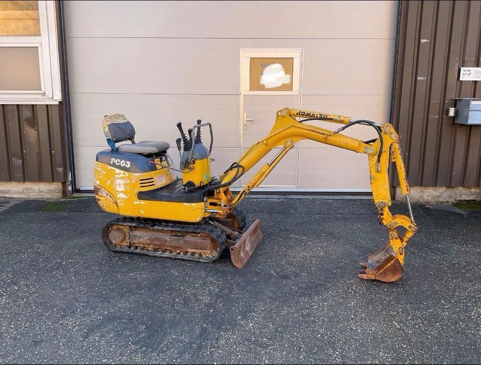 Komatsu PC03-2F Minibagger, BJ 2000, inkl. Zubehör (Gebraucht) in ...