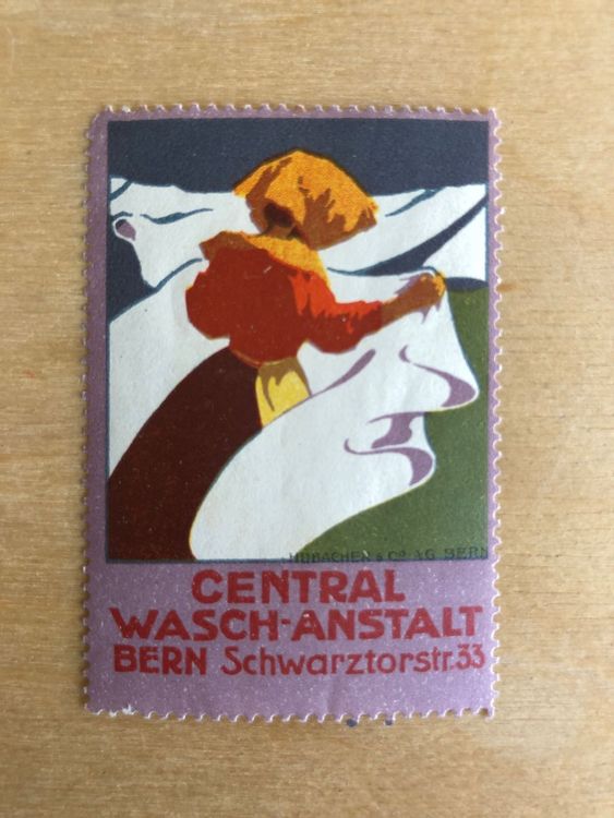 Reklamemarke, Central Waschanstalt Bern (Gebraucht) in Basel für CHF 3 – mit Lieferung auf ...