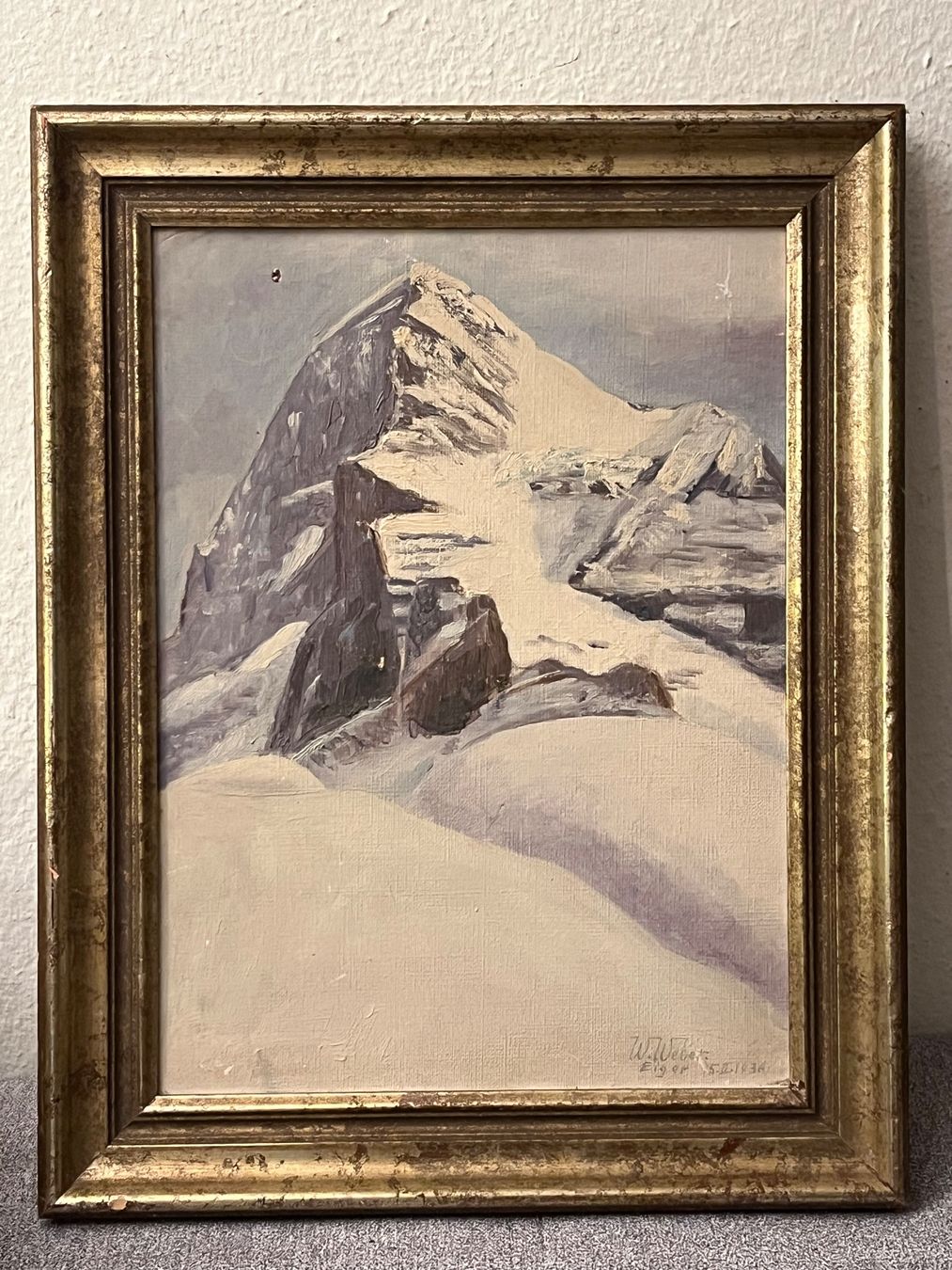 W.weber Werner Weber Willy Weber EIger 1936 Vintage Schweiz (Gebraucht ...