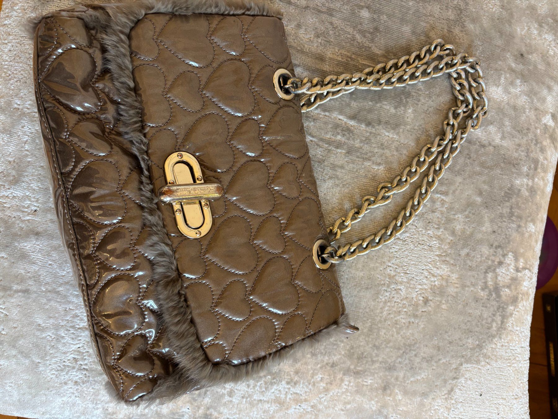 sac à main Tosca blu cuir et daim beige doré (D'occasion) à Genève pour ...