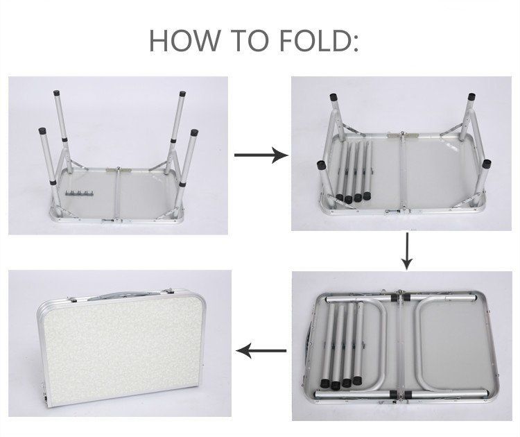 Mini Table camping pliante portable en aluminium et MDF (Neu und originalverpackt) in Morges für ...