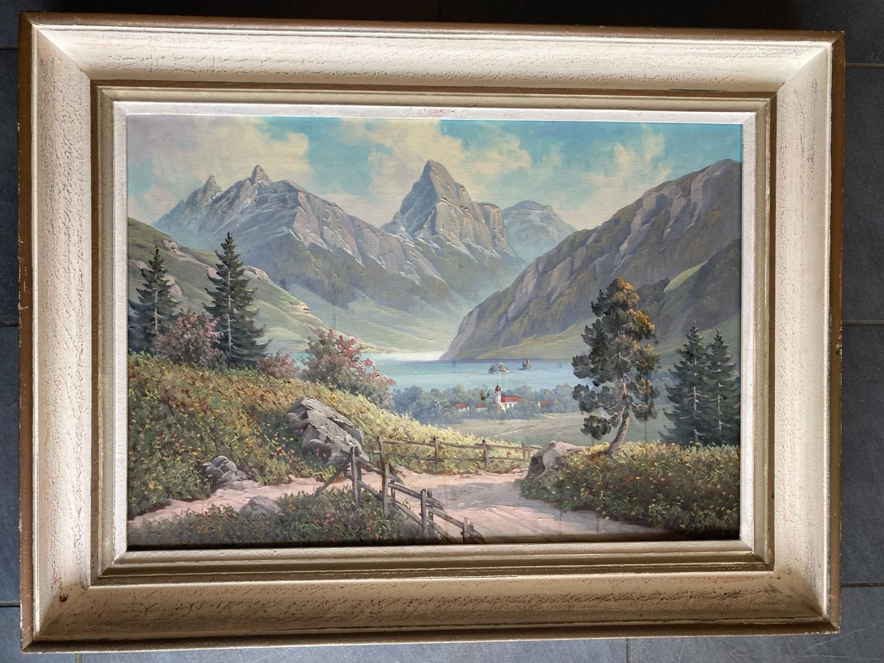 GEMÄLDE Mythen von der Bernerhöhe aus signiert E. Cramer (Gebraucht) in Subingen für CHF 220 ...