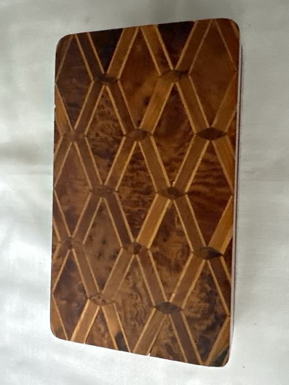 Schönes Kästchen Intarsienarbeit Holz Vintage | Kaufen auf Ricardo
