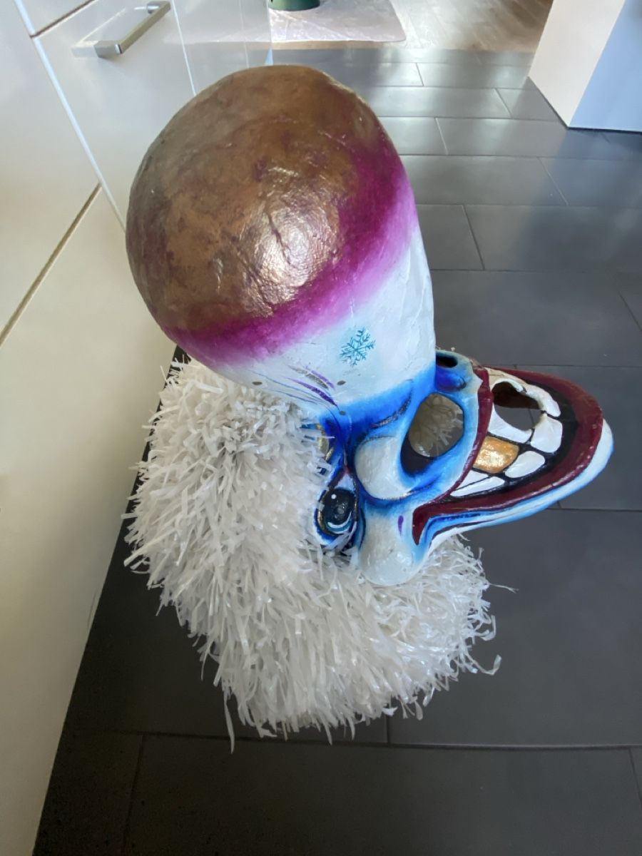 Handgemachte Fasnachts-Maske, Unikat - Grusel-Clown 🤡 (55) (Gebraucht ...