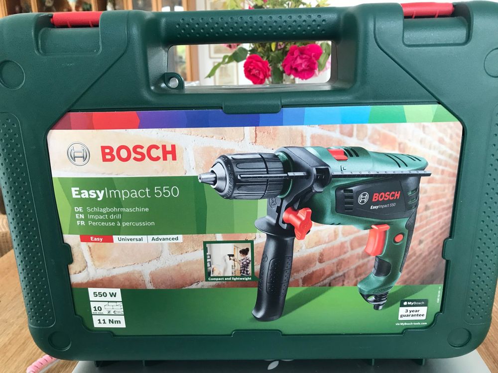BOSCH SCHLAGBOHRMASCHINE - EASY IMPACT 550 (Neu und originalverpackt ...