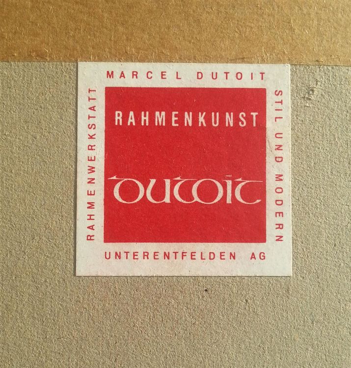 Aquarell, signiert Fritz Brunnhofer (Aarau), 1906, gerahmt (Gebraucht) in Oberriet SG für CHF 99 ...