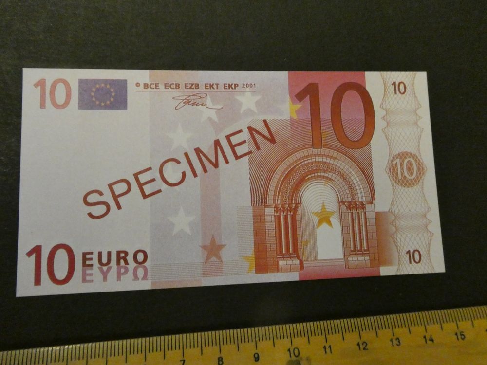 Europa 2001, 10 Euro - Specimen unzirkuliert (Neu (gemäss Beschreibung ...