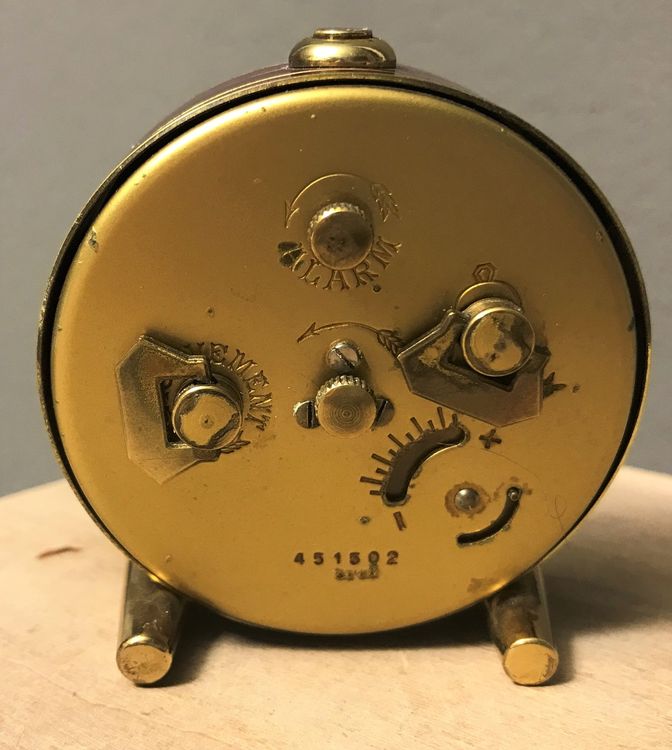 Alter Wecker mechanisch LOOPING weinrot - vintage (Gebraucht) in ...