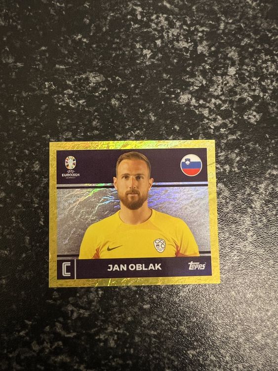 Topps EM 2024/Jan Oblak GOLD/SVN 2 (Neu und originalverpackt) in ...