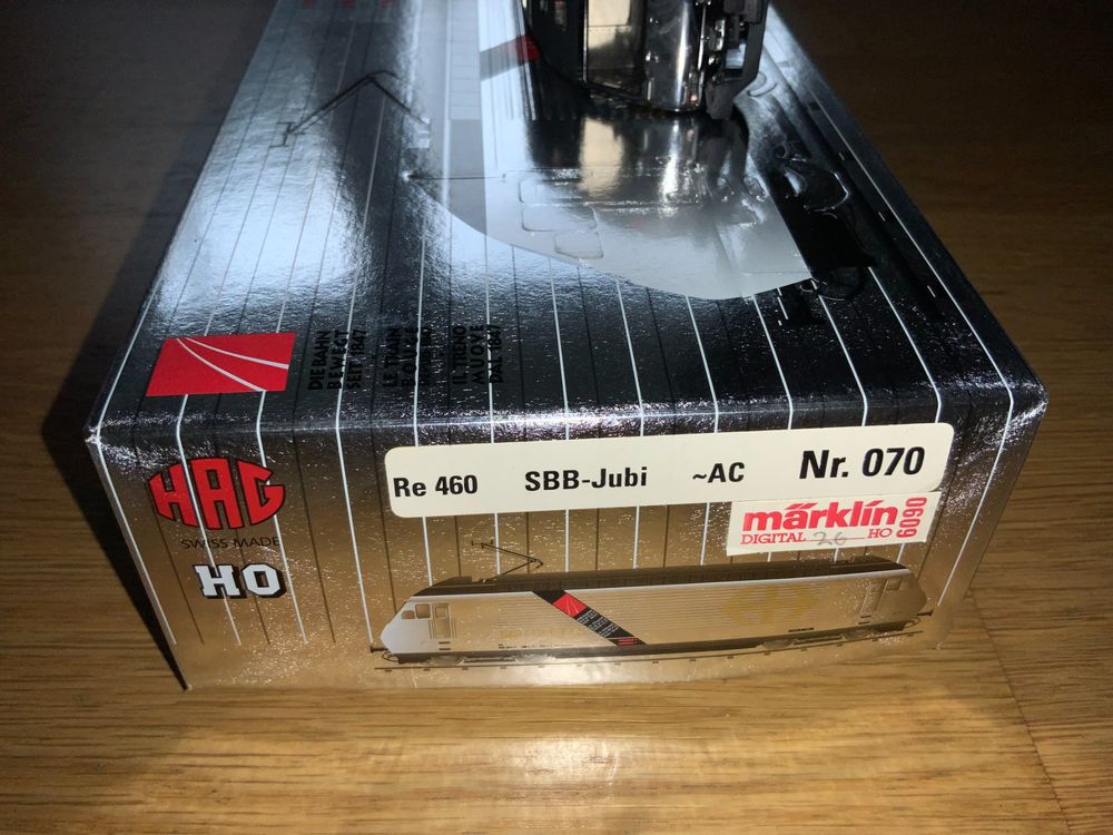 Hag 070 AC Re 460 Chrom SBB Jubi mit Märklin Decoder 6090 (Neu (gemäss ...