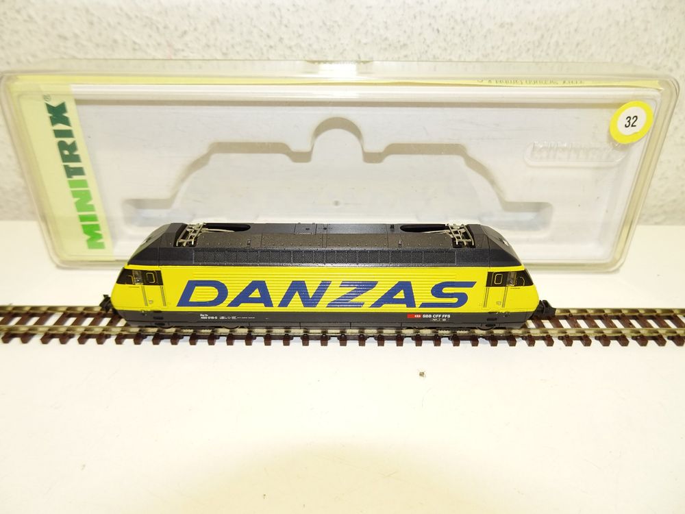Minitrix Lokomotive SBB Re 460 Danzas Digital Spur N 12688 | Acheter ...