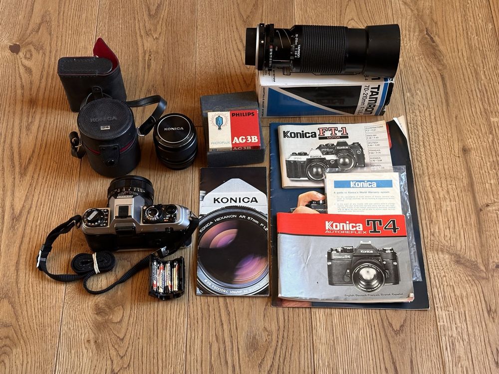 Konica FT-1 Motor mit 3 Objektive und Zubehör (Gebraucht) in Rovio für ...