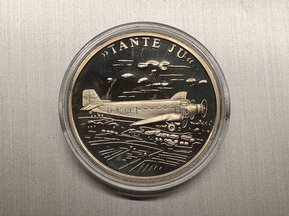 Medaille - Traum vom Fliegen Tante Ju / da Vinci (Gebraucht) in Meienberg für CHF 2 – mit ...