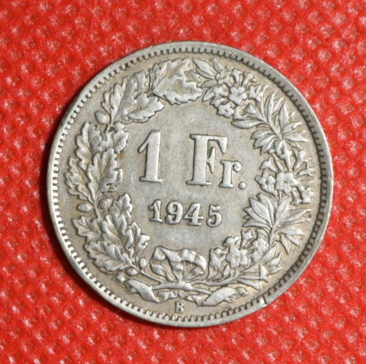 1 Franken Silbermünze 1945 (A105) | Kaufen auf Ricardo