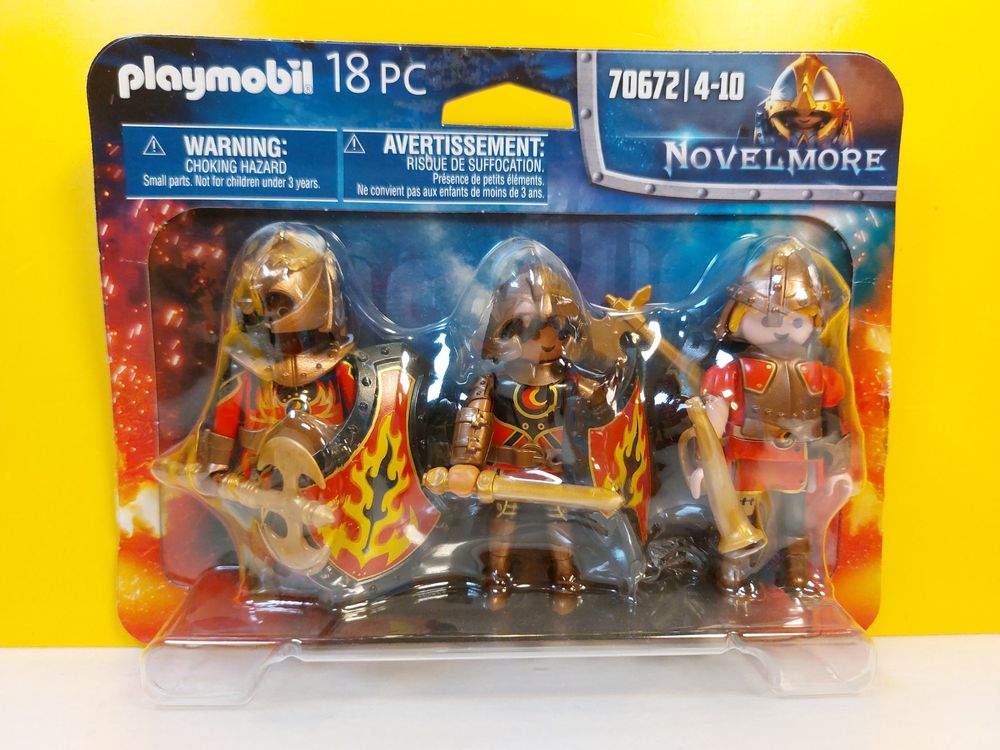 PLAYMOBIL 70672 Ritter Novelmore 3er Set Burnham Raiders NEU (Neu und ...