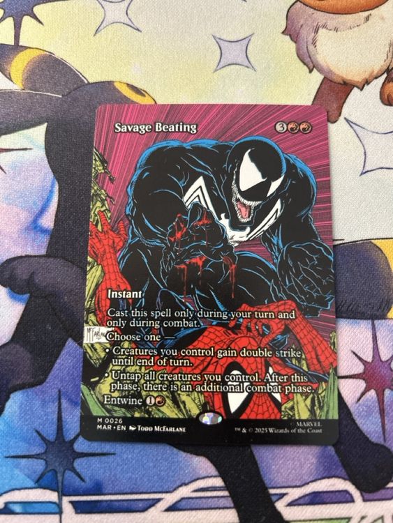 Savage Beating MTG Card - Marvel Comic - Mint Condition! (Neu (gemäss ...