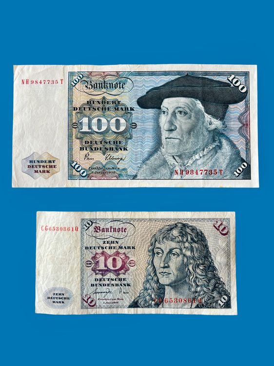 Deutschland 100 DM & 10 DM (Gebraucht) in Winterthur für CHF 66 – mit ...