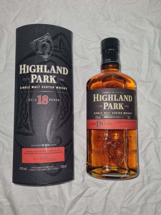 Highland Park Single Malt Whisky, 18 Years, 40%, 70cl (Gebraucht) in ...