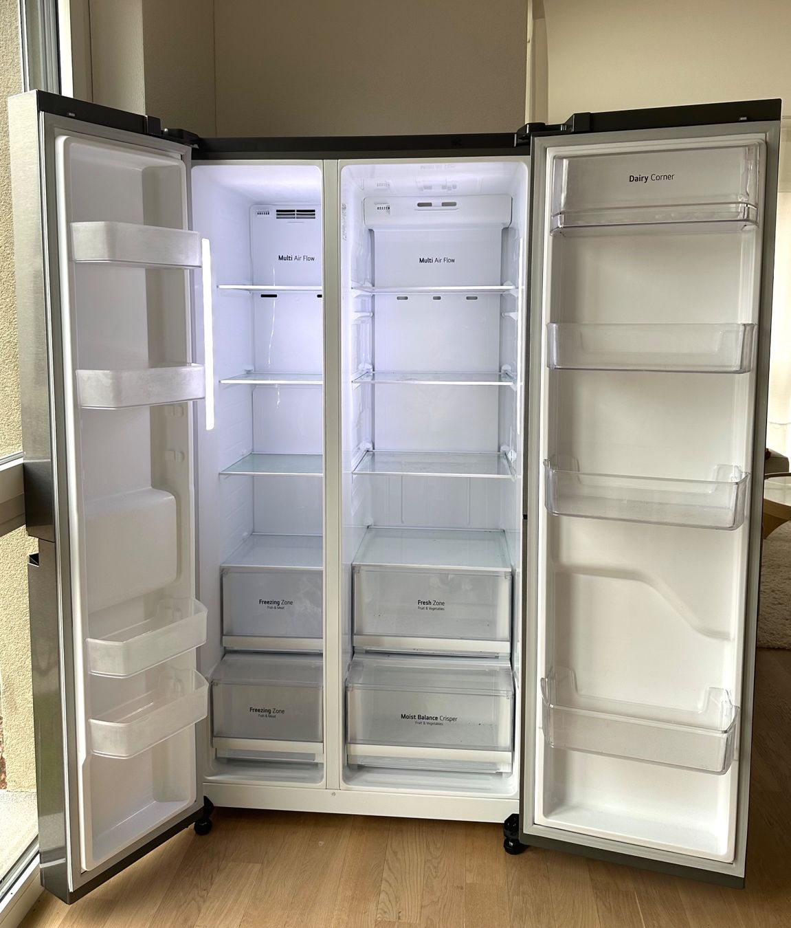 Erstaunlich Kuehlschrank Side By Side Flach Bildernie4174