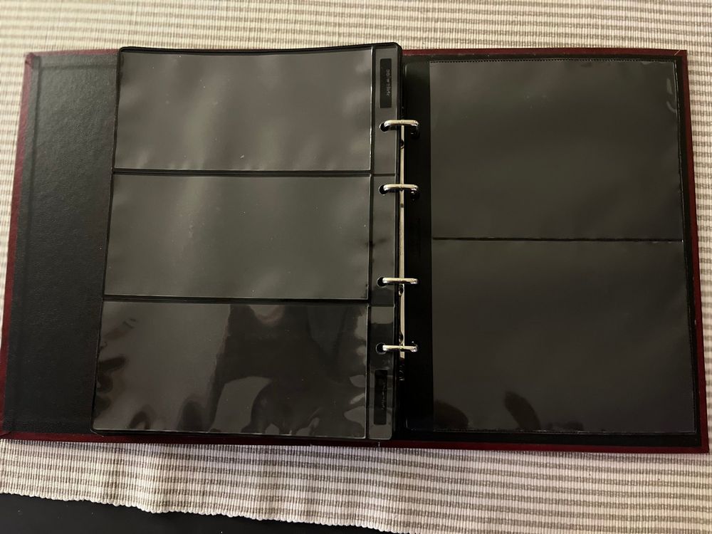 2 Leere Briefmarkenalbum A4+1 Leerer Ordner A4 mit 20 Hüllen (Gebraucht ...