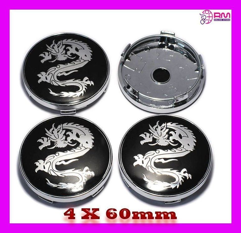 Dragon Logo Wheel Center Caps 60mm | Kaufen auf Ricardo