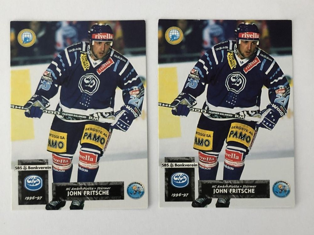 John Fritsche Ambri-Piotta Saison 1996/97 - 2 Karten (Gebraucht) in ...
