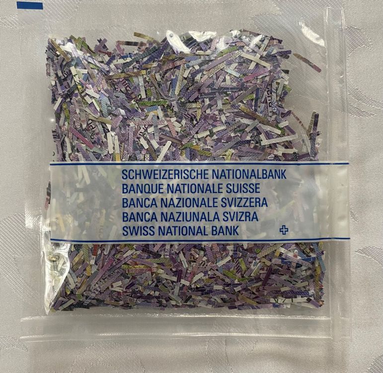 Geschredderte Banknoten ( Schweizerische Nationalbank ) | Kaufen auf ...